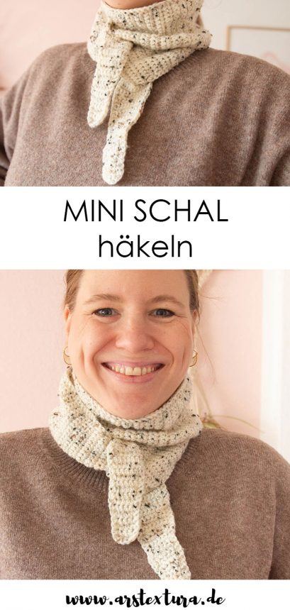 Mini Schal häkeln - schnell & einfach | ars textura – DIY-Blog